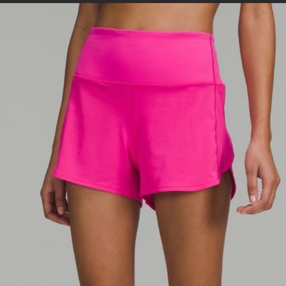Lululemon Sonic Pink Speed Up Shorts - Gem
